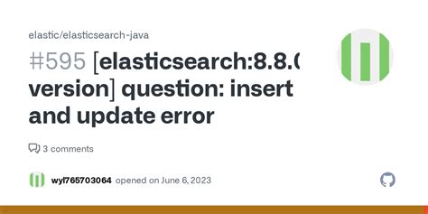 Elasticsearch880 Version Question Insert And Update Error · Issue