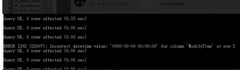Mysql导入数据报错：incorrect Datetime Value 郭大侠1 博客园