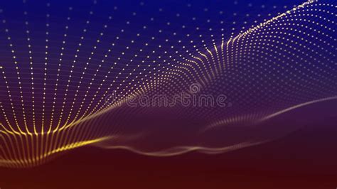 Abstract Background With Dynamic Wave Futuristic Point Wave Sound
