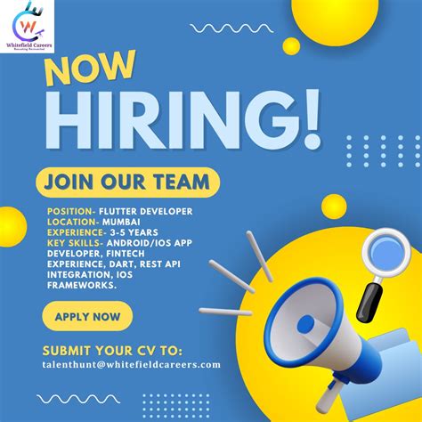Hiring Flutterdeveloper Flutter Ios Hiringalert Newhiring