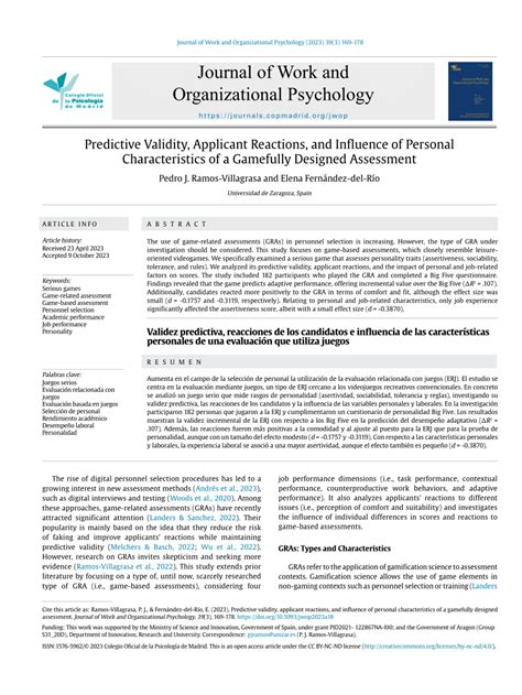 Pdf Predictive Validity Applicant Reactions And Influence Of