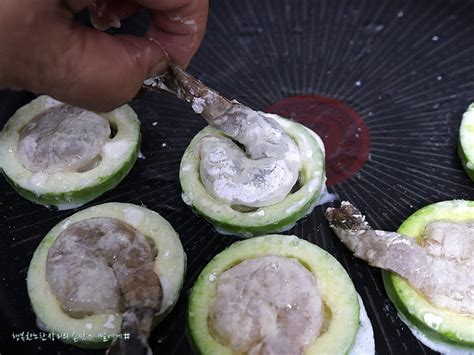 새우 호박전 만들기~ 명절 전