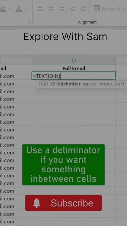 text join function excel excel tricks 💻 excel exceltutorial youtubeshorts shorts youtube