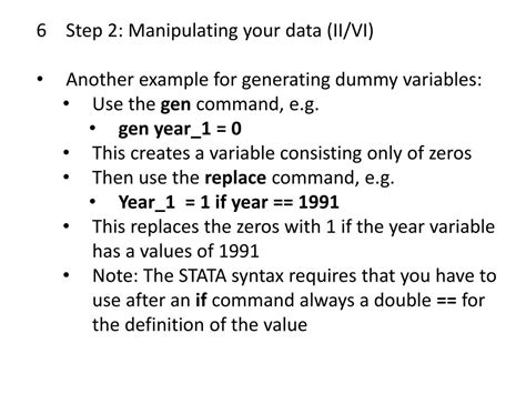 Ppt Stata I An Introduction Into The Basics Powerpoint Presentation Id1576784