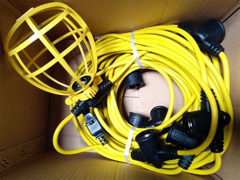 Wholesale 100 Ft Temporary Lighting String Work Construction Bulb Cages