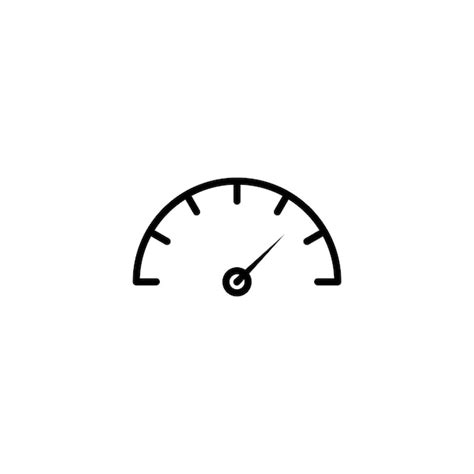 Premium Vector Speedometer Icon Set Car Speed Odometer Vector Symbol In A Black Filled And