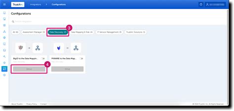 accessing the application bigid to data mapping and risk integration trustarc help center