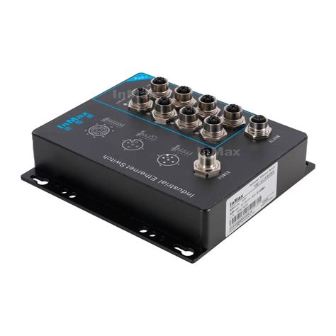 Inmax 8× 10 100 1000m M12 Ports M12 Railway Ethernet Switch Industrial Switch Metro Car On Board