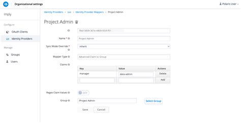 map idp groups to polaris groups imply