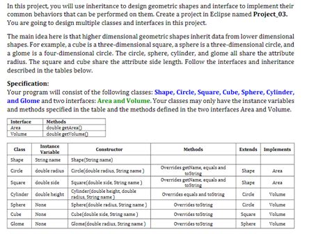 Solved In This Project You Will Use Inheritance To Design