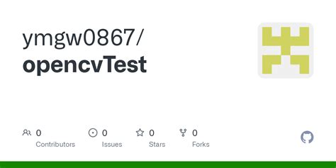 GitHub Ymgw0867 OpencvTest