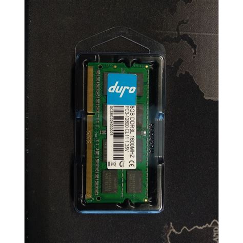 Jual Memory Laptop Duro Ram Internal Sodimm 8gb Ddr3 1600mhz Shopee Indonesia