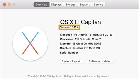 Finding What Version And Build Number Of Os X You Have On Your Mac
