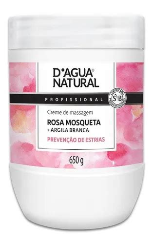 Creme De Massagem Rosa Mosqueta 650g Dagua Natural Estrias