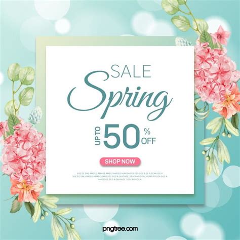 봄 프로모션 팝업컬러 스프링 세일 Psd 디자인 다운로드