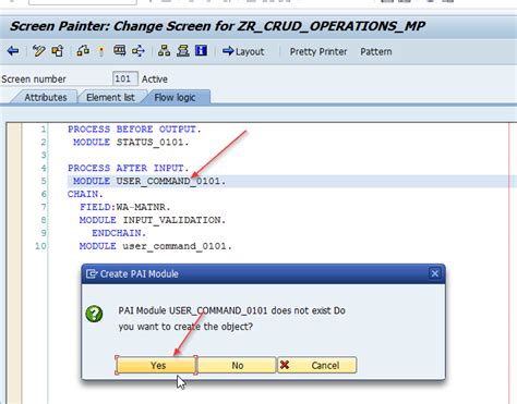 Sap Abap Central Crud Operations In Module Pool