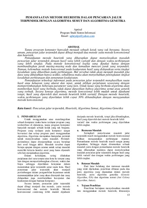 Pdf Algorithm Ant Colony