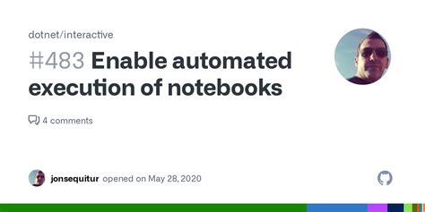 Enable Automated Execution Of Notebooks Issue 483 Dotnet