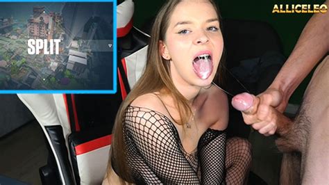 Playing Valo While He Fuck My Throat Challenge Accepted Cum On My Pretty Face Please Free