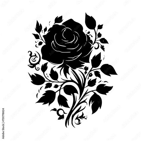 Botanical Svg Floral Svg Flower Svg Botanical Clipart Floral Clipart Flower Clipart