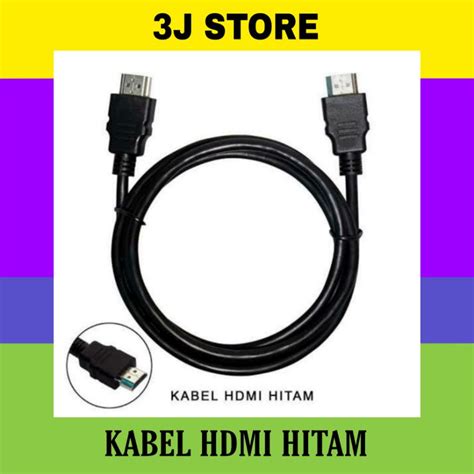Jual Kabel Hdmi Hitam 1 5m 5m Standart Komponen Penghubung Komputer Pc