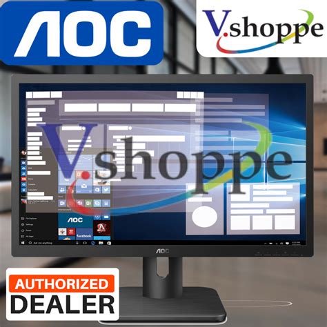 Aoc 22e1h 22 21 5 Inch 1080p Hdmi And Vga Vesa Mount Desktop Home Office Pc Computer Monitor