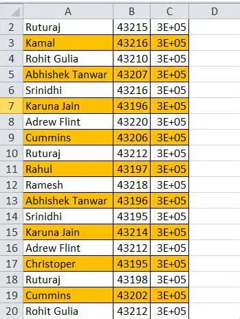 Highlight Every Other Row In Excel How To Highlight Examples