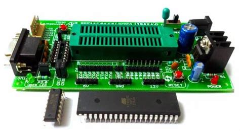8051 Project Development Board Kit With Zif Socket Max232 Atmel At89s52 Ic At Rs 412 Piece