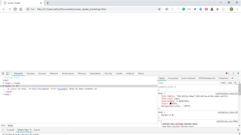 Screen Reader Utilities In Bootstrap With Examples Geeksforgeeks