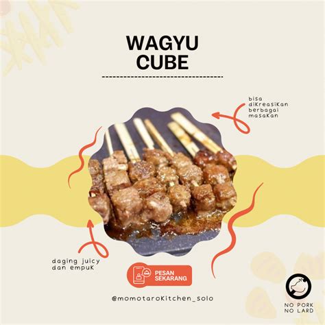 Jual Momotaro Wagyu Cube 250g Daging Wagyu Dadu Daging Sapi Segar