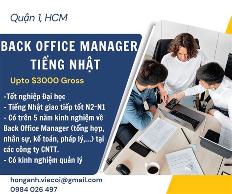 Hồng Anh On Linkedin Dist 1 Hm Back Office Manager TiẾng NhẬt It