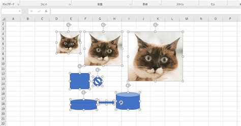 【excel】複数の図形を一括で選択する方法