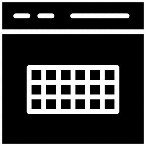 Browser Datatable Grid Layout Web Table Icon