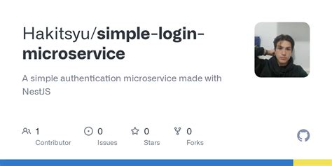 Github Hakitsyu Simple Login Microservice A Simple Authentication Microservice Made With Nestjs