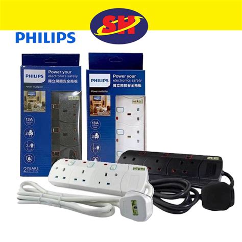 Philips 6 Gang 1 Way Extension Socket Siong How Electrical And Electronic Sdn Bhd 雄豪电器电子有限公司