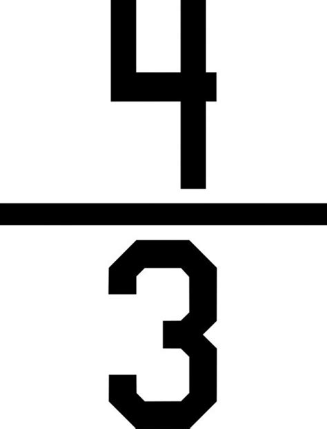 3 4 Fraction Drawing Free Image Download