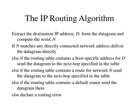 PPT IP Routing In Computer Networks PowerPoint Presentation Free Download ID