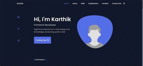 Karthik S On Linkedin Portfolio Webdevelopment Html Css