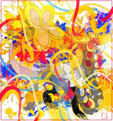 ポケモン「図鑑no0784 ジャラランガ Lkのポケモンずかん 」loki（ロキ）のイラスト