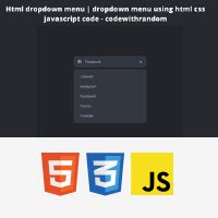 Dropdown Menu Using Html Css And Javascript
