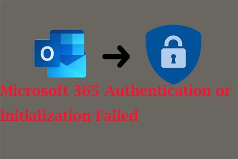 Microsoft 365 Authentication Or Initialization Failed Top 6 Fixes