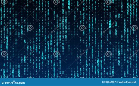 Digital Background Blue Matrix Matrix Background Binary Computer Code Hacker Coding Concept
