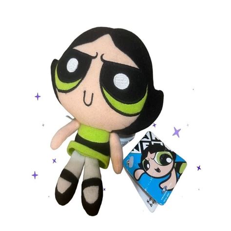 1999 Vintage Cartoon Network Powerpuff Girls Buttercup Plush New With