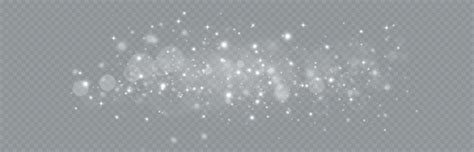 백색 마법 가루 입자 빛나는 빛 입자 크리스마스 반짝이 입자 조명 효과 프리미엄 벡터
