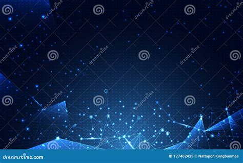 Modern Abstract Network Science Connection Technology Internet A Stock Vector Illustration Of