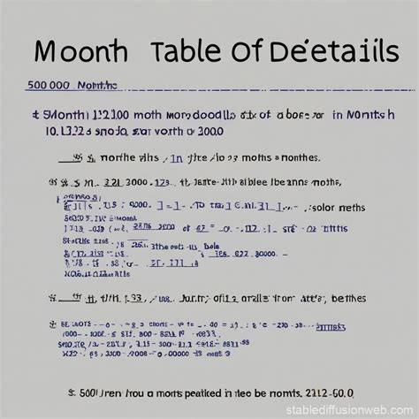 Monthly Salary Breakdown Stable Diffusion Online
