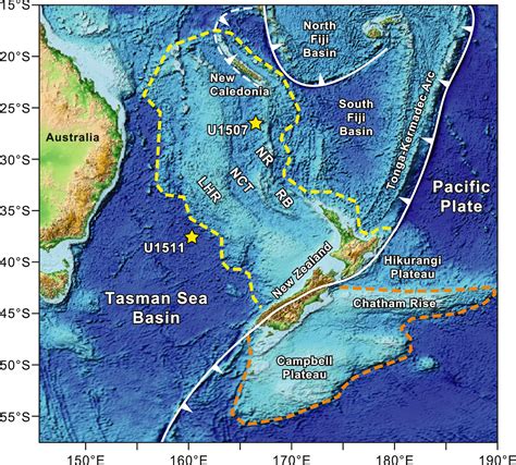 Absolute Paleolatitude Of Northern Zealandia From The Middle Eocene To