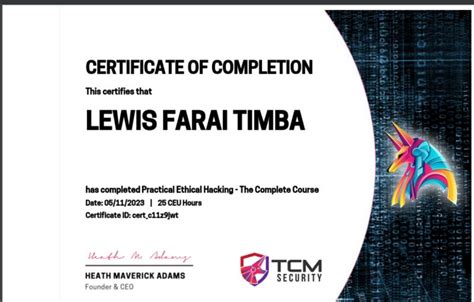 Tcm Security Learning Ethical Hacking From Tcm Is Always My Pleasure