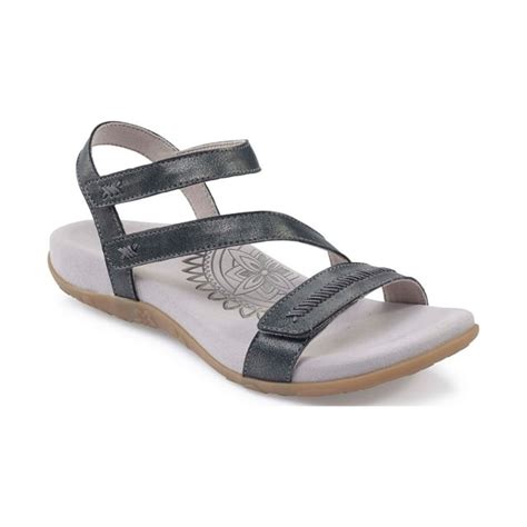 Aetrex Womens Gabby Orthopedic Adjustable Strap Sandals For Women Wide