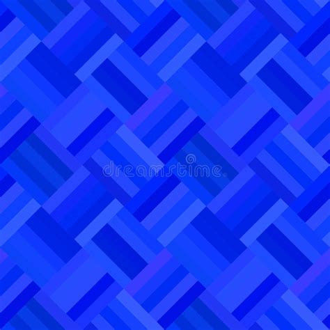 Blue Abstract Diagonal Rectangle Mosaic Pattern Background Seamless Graphic Stock Vector